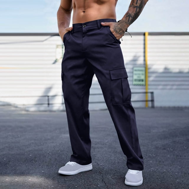 Simua Men's Utility Workwear Pants with Multiple Tool Pockets - Durable ...