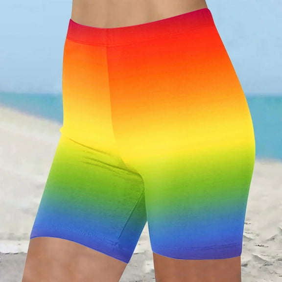 Biker Shorts Women With Pockets High Waisted Workout Spandex Tummy ...