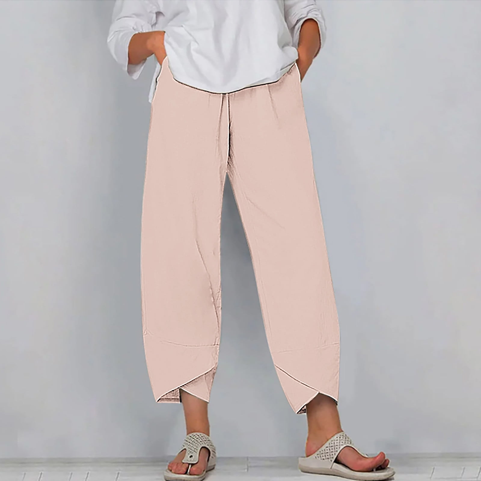 Wensltd Women Wide Leg Trousers Casual Baggy Women Summer Pants - Walmart.com