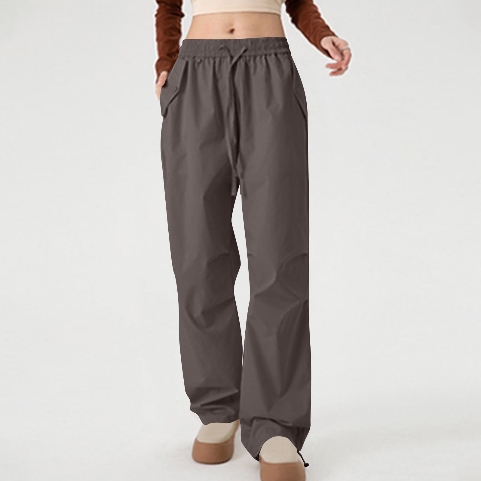 Simua Womens Baggy Cargo Pants Wide Leg Pants Y2K Lightweight ...