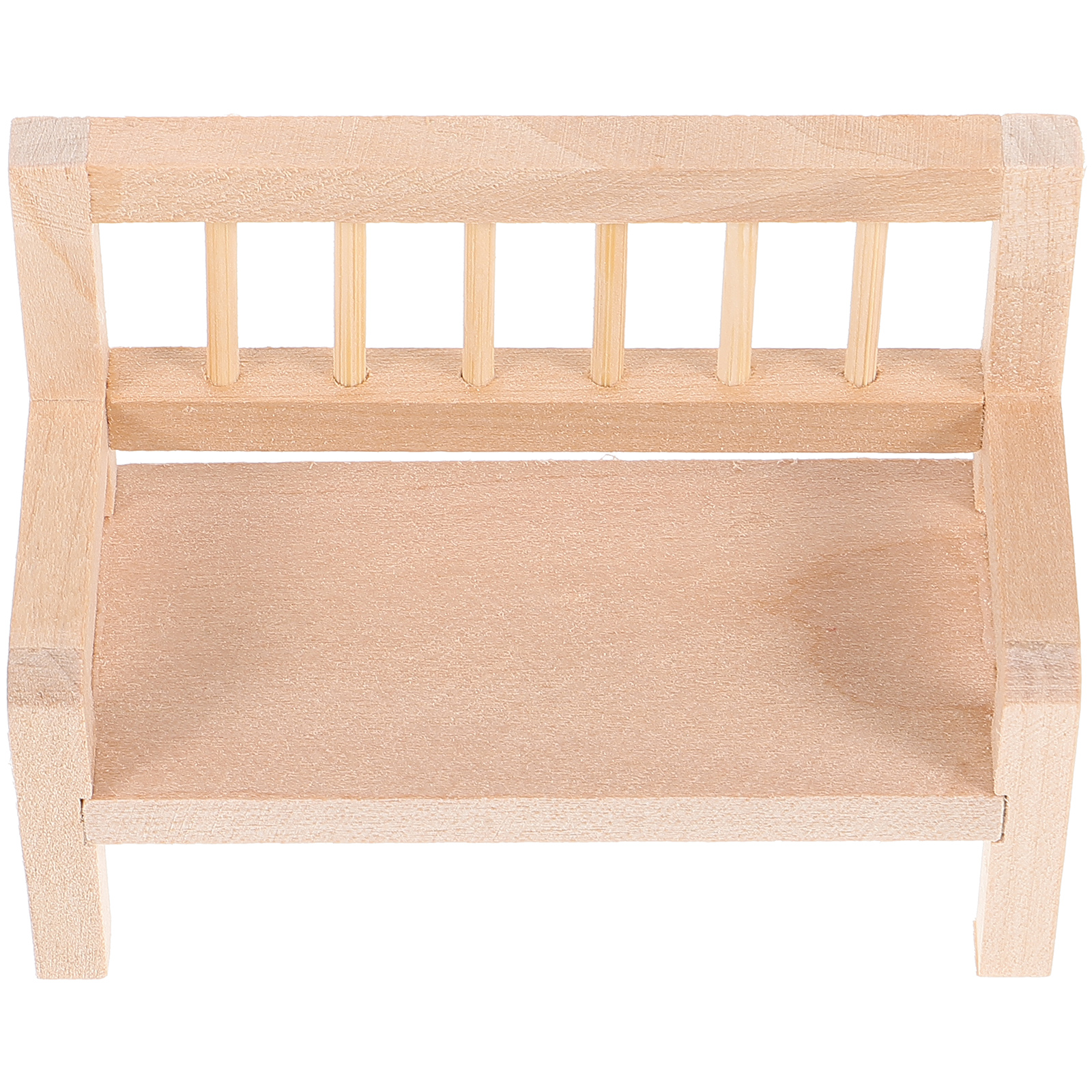 Simulate Bench Model Wooden Mini 1:12 Dollhouse Furniture Plain Solid ...