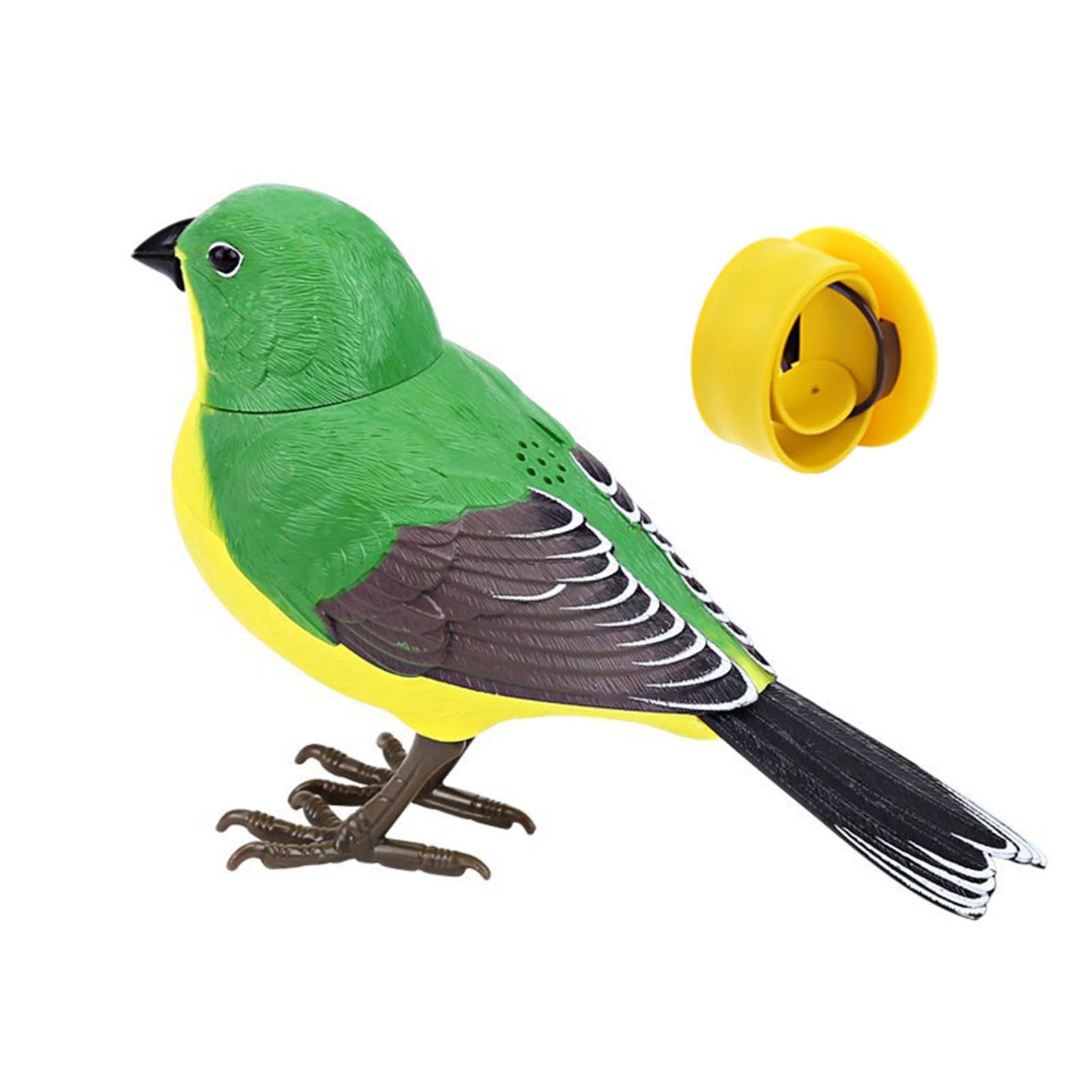Simulated Bird Toy Light Sound Activated Movable Mouth Singing Bird ...