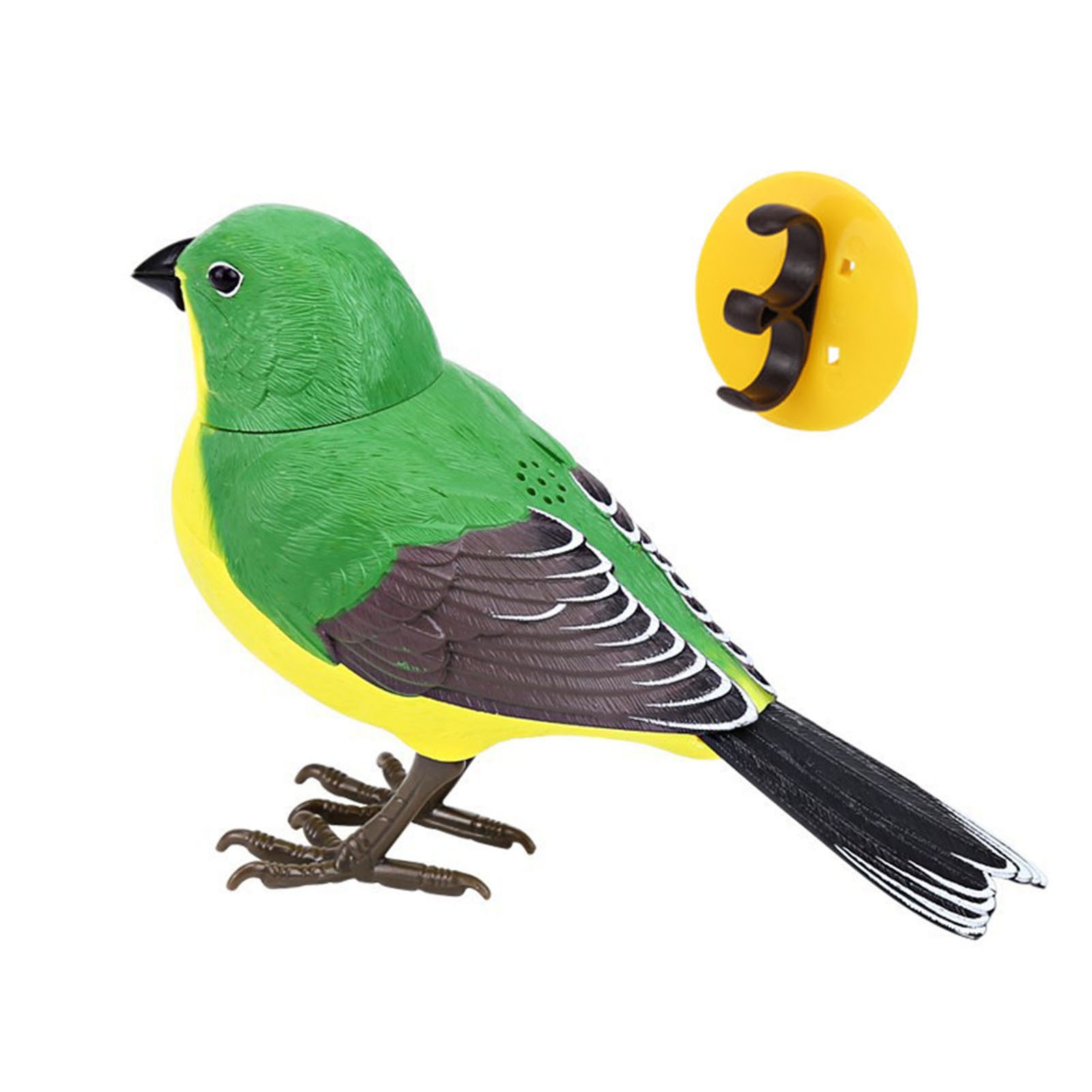 Simulated Bird Toy Light Sound Activated Movable Mouth Singing Bird ...