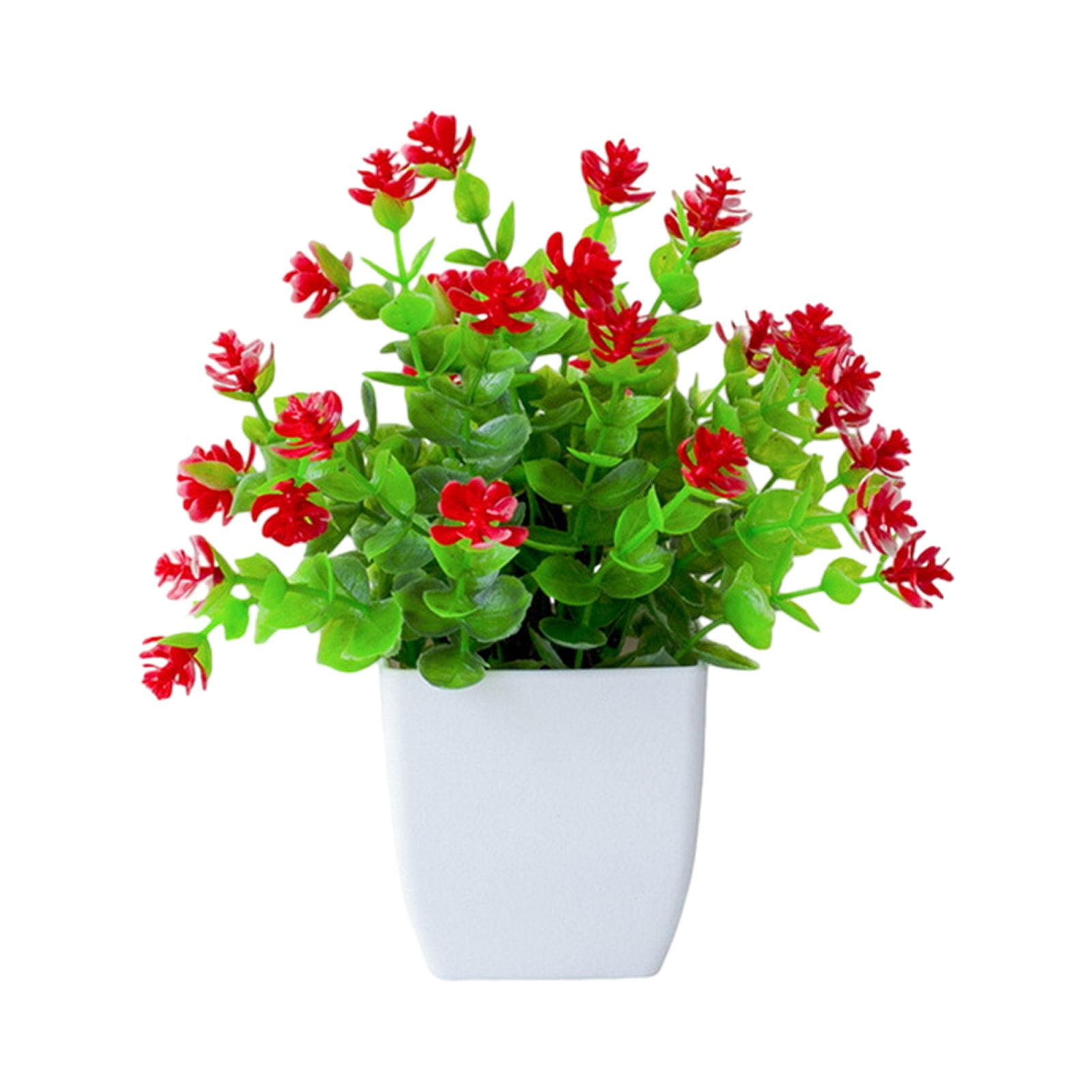 Simulated Bonsai Realistic Fake Potted Plant Artificial Eucalyptus ...