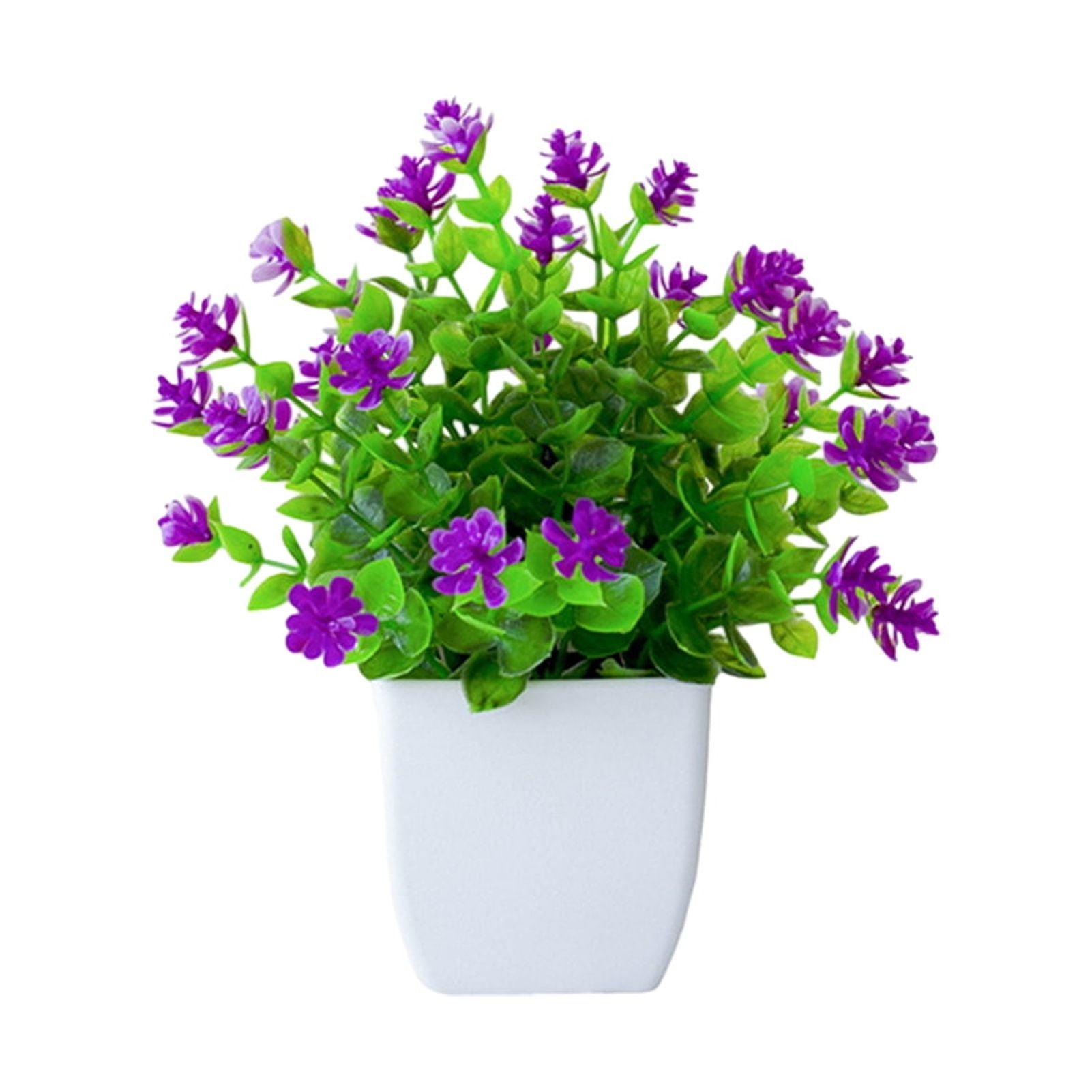 Simulated Bonsai Realistic Fake Potted Plant Artificial Eucalyptus ...