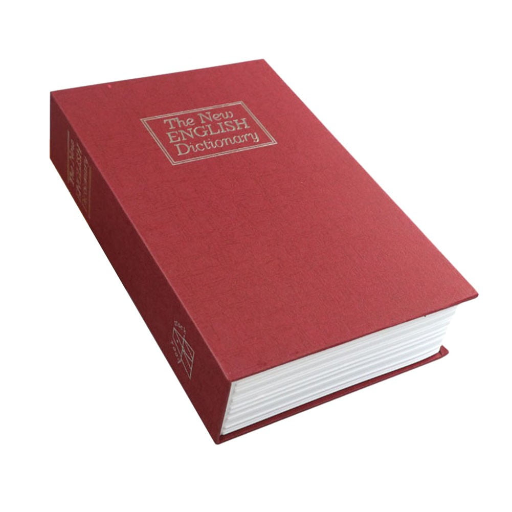 Simulated Book Safe Lock Key Box Metal Box Piggy Bank Secure Storage ...