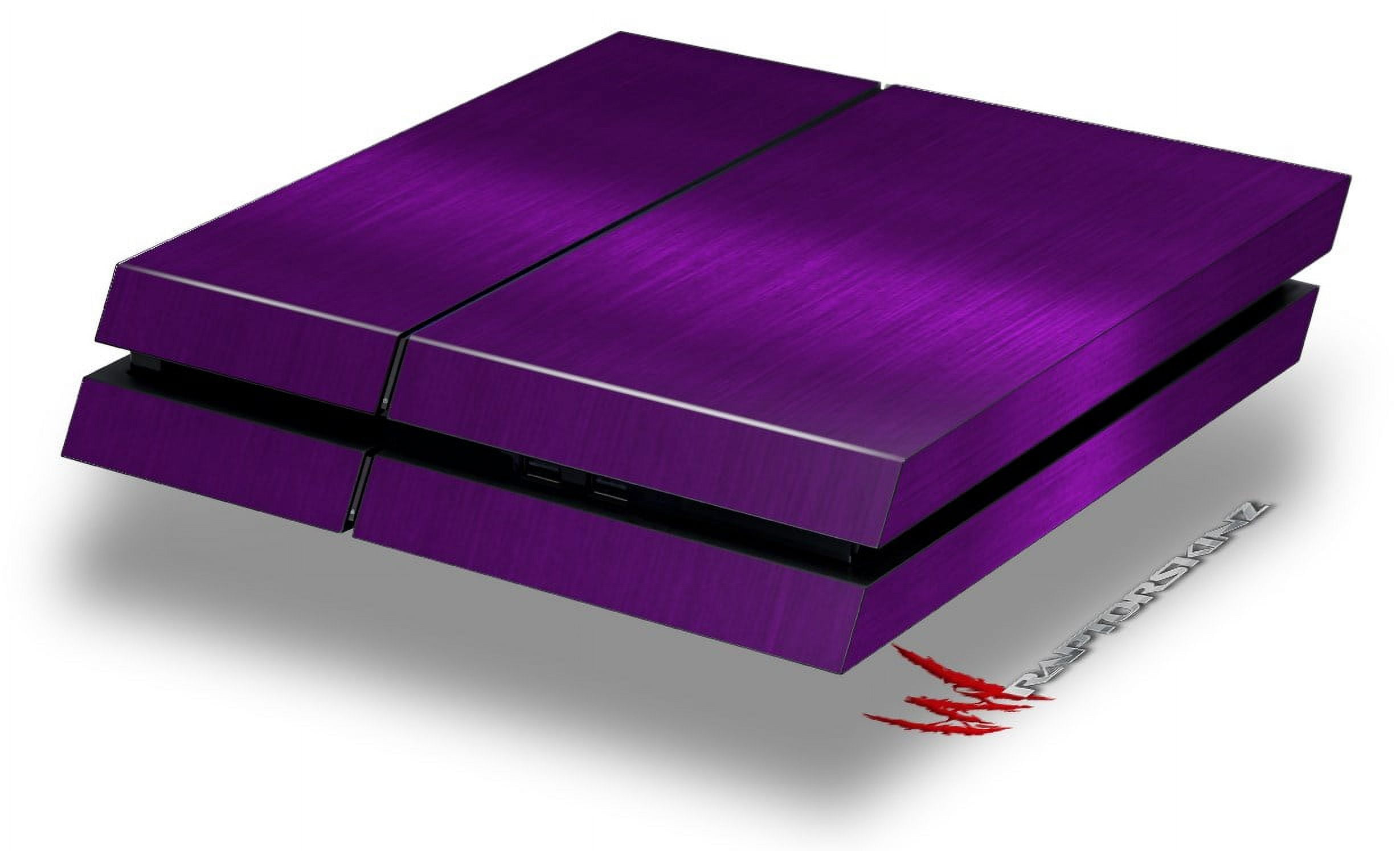 Simulated Brushed Metal Purple - Decal Style Skin fits original PS4 ...