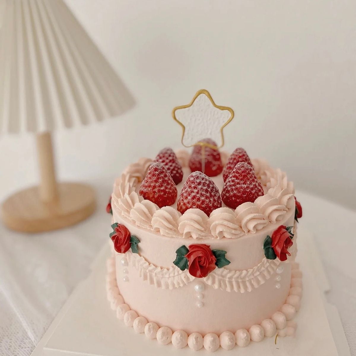 Simulated Cake Model Korean Style Foam Silicone 6Inch Fake Cake ...