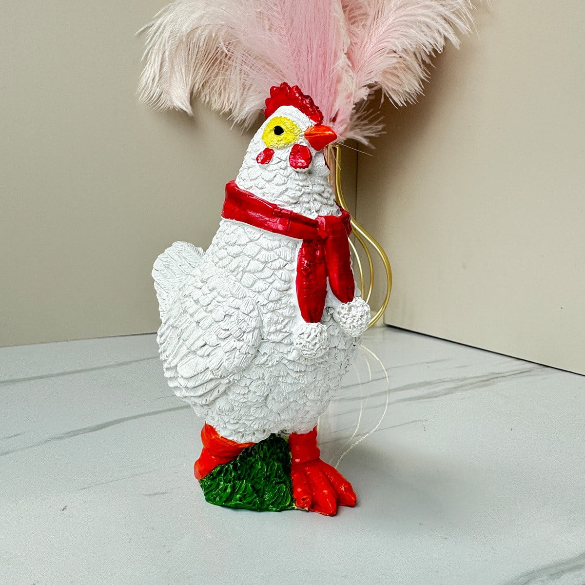 Simulated Christmas Chicken Loving Chicken Garden Decor Lights for ...