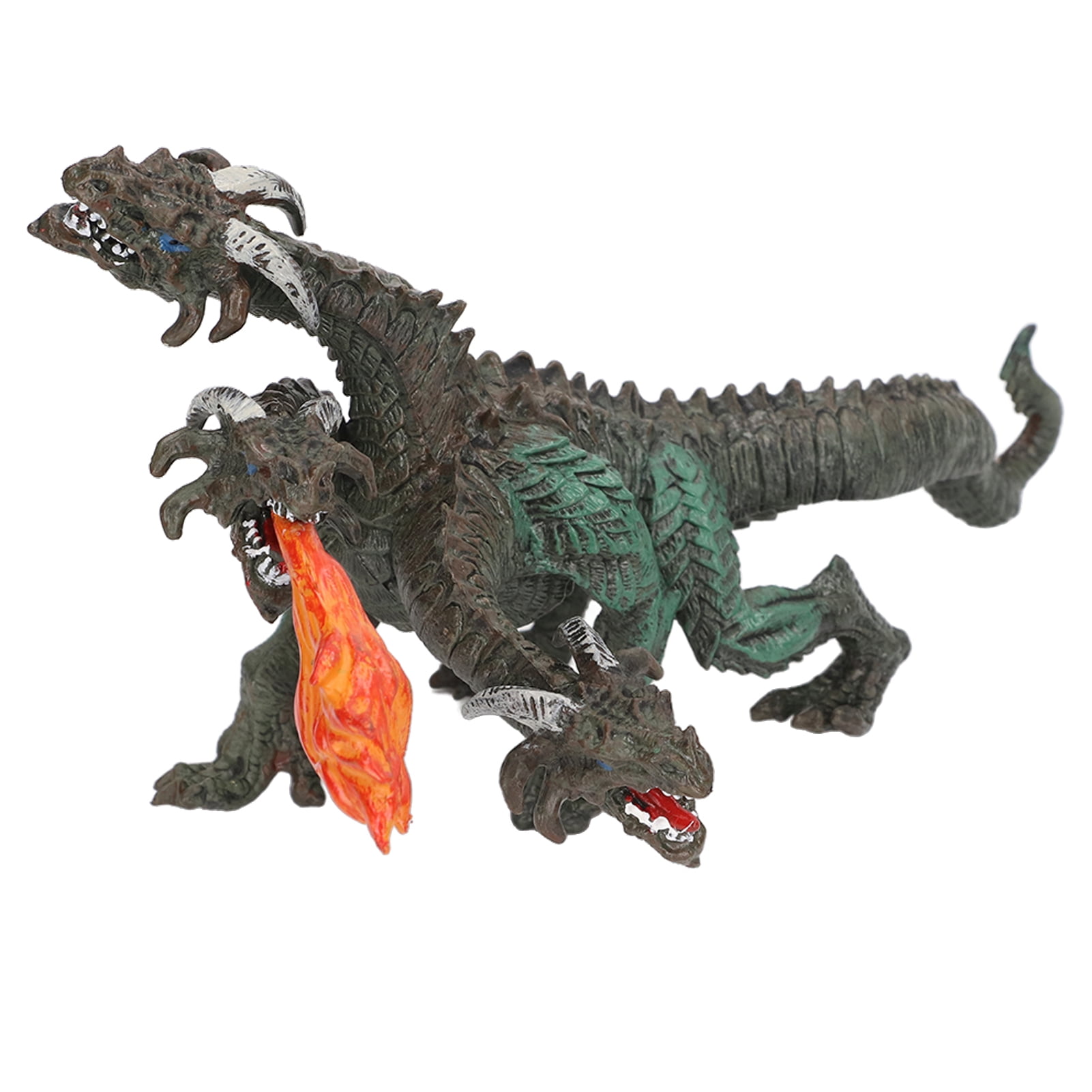 Simulated Dinosaur Model 3 Heads Fire Spraying Lifelike Jurassic Animal ...