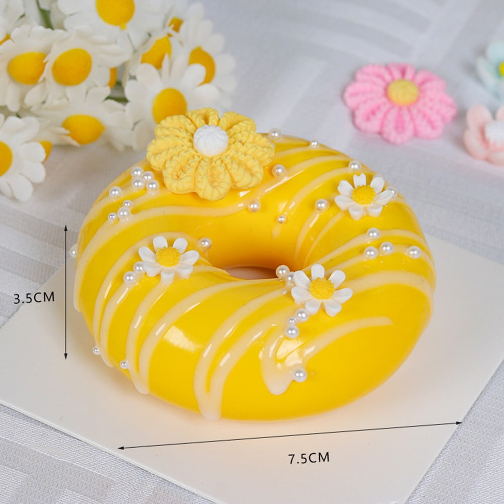 Simulated Donut Decoration Dessert Refrigerator Magnet Home Decoration ...