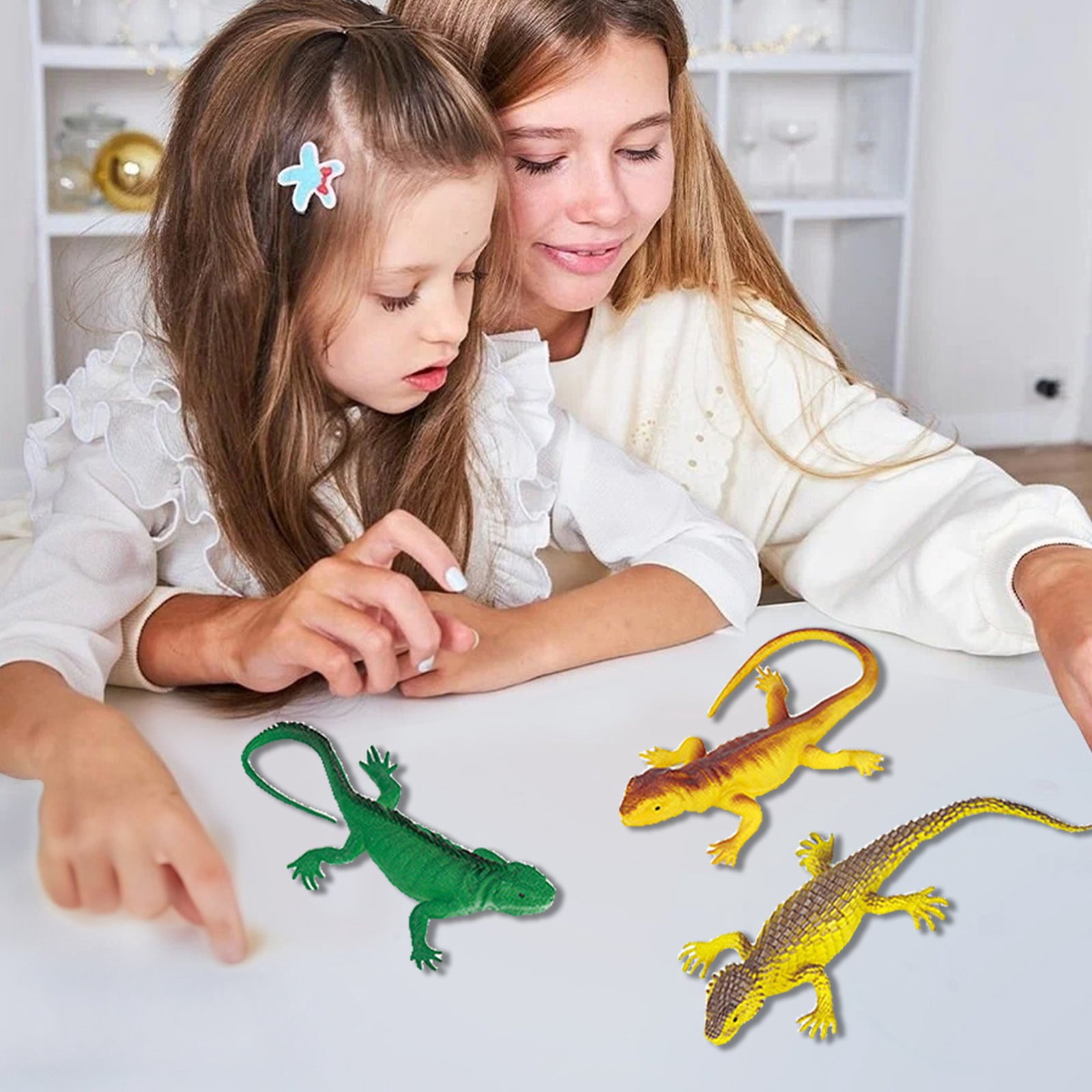 Simulated Feral Animals Model Lizard Geckos Chameleons Horned Lizard ...