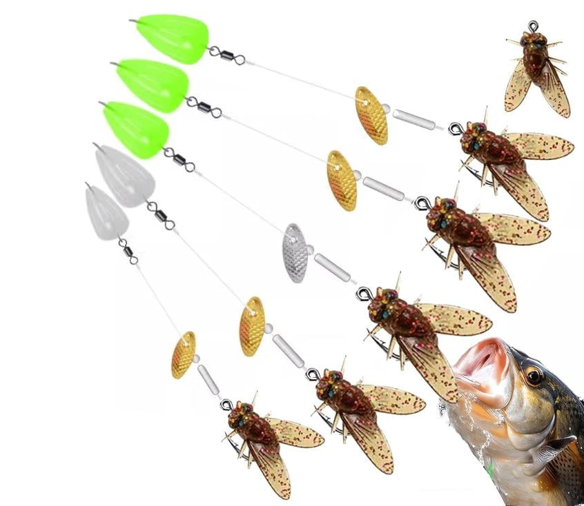 Simulated Flies Fishing Attractor Bait Hook, 2025 New Bionic Fly, Trout ...