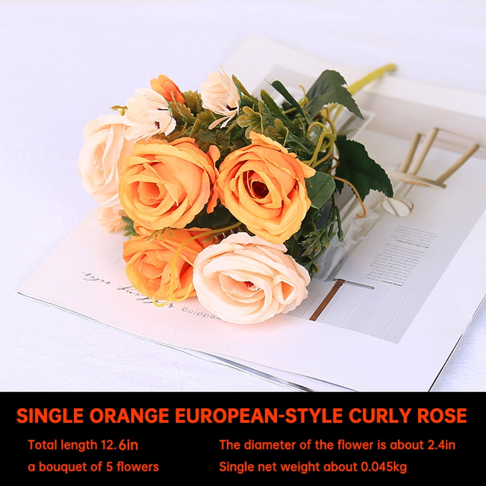 Simulated Flower Bouquet European Style 3 Bouquets Per Set Artificial ...