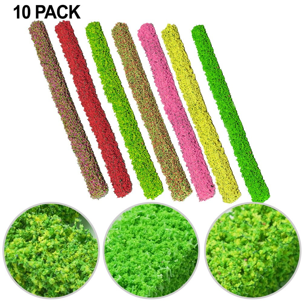 Simulated Flower Bushes Grass Pad Sand Table Turf Decorations Train ...