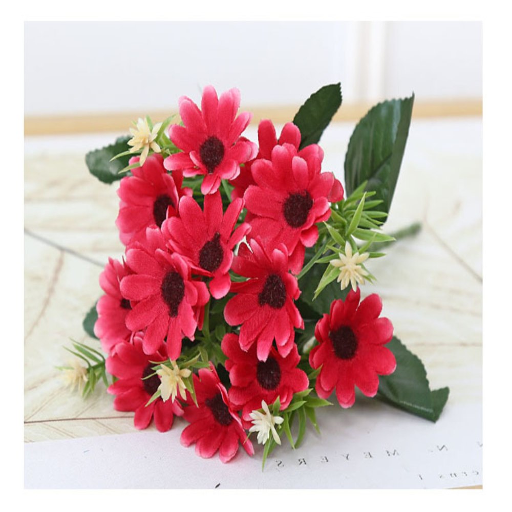 Simulated Flower Small Daisy Silk Flower Home Table Decoration Wedding ...