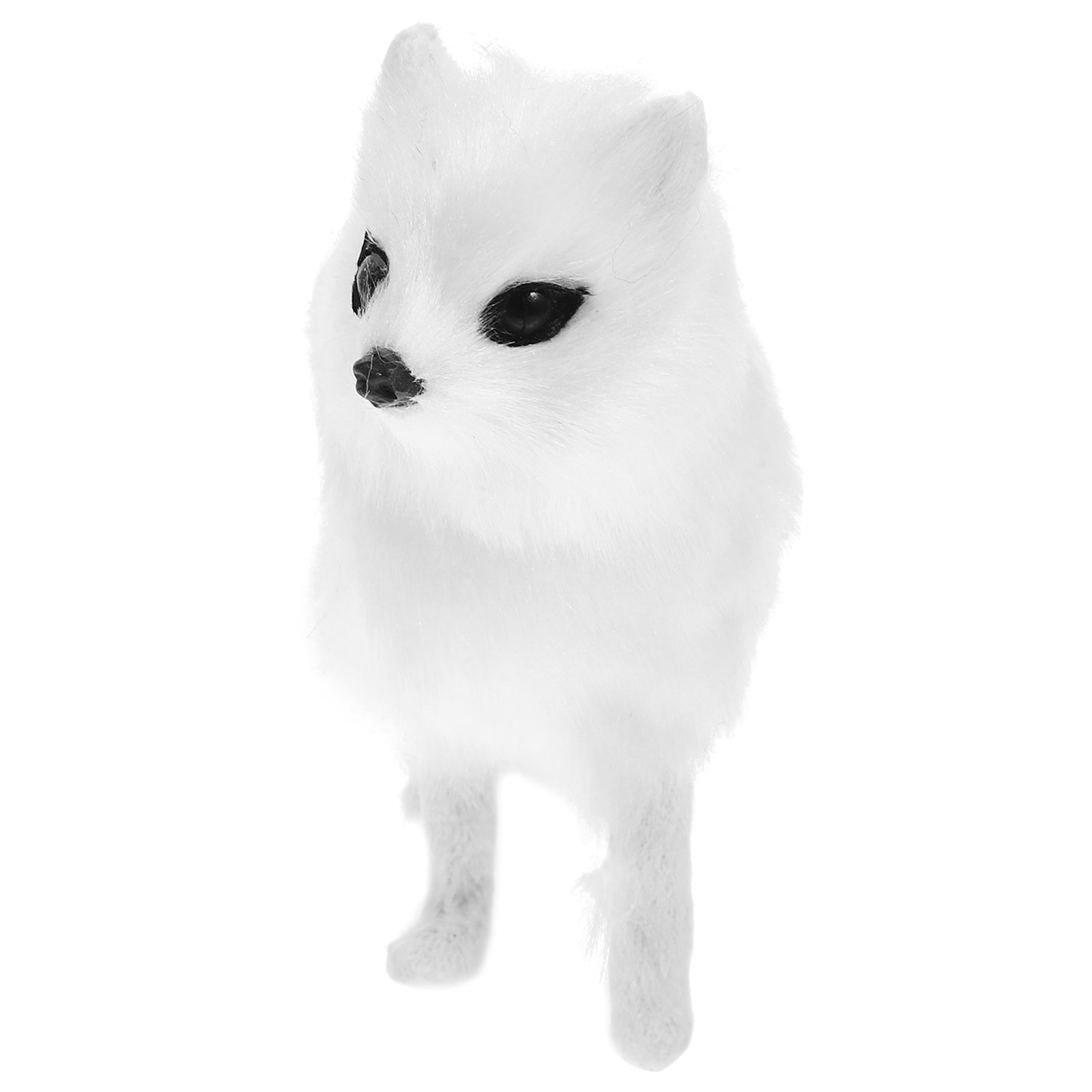 Simulated Fox Arctic Plushy Toy Simulation Model Animal Doll Lovers ...