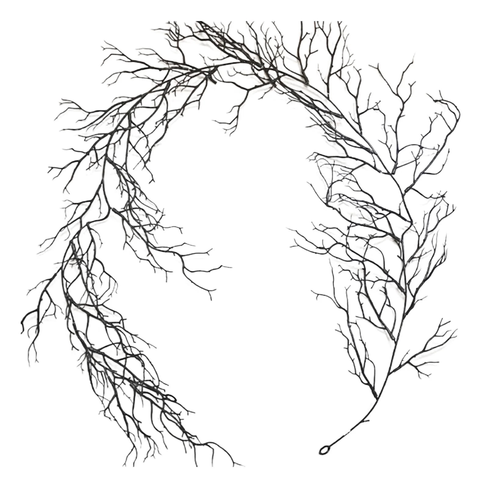 Simulated Golden Bell Willow Vine, Artificial Eucalyptus Stems, Harvest ...