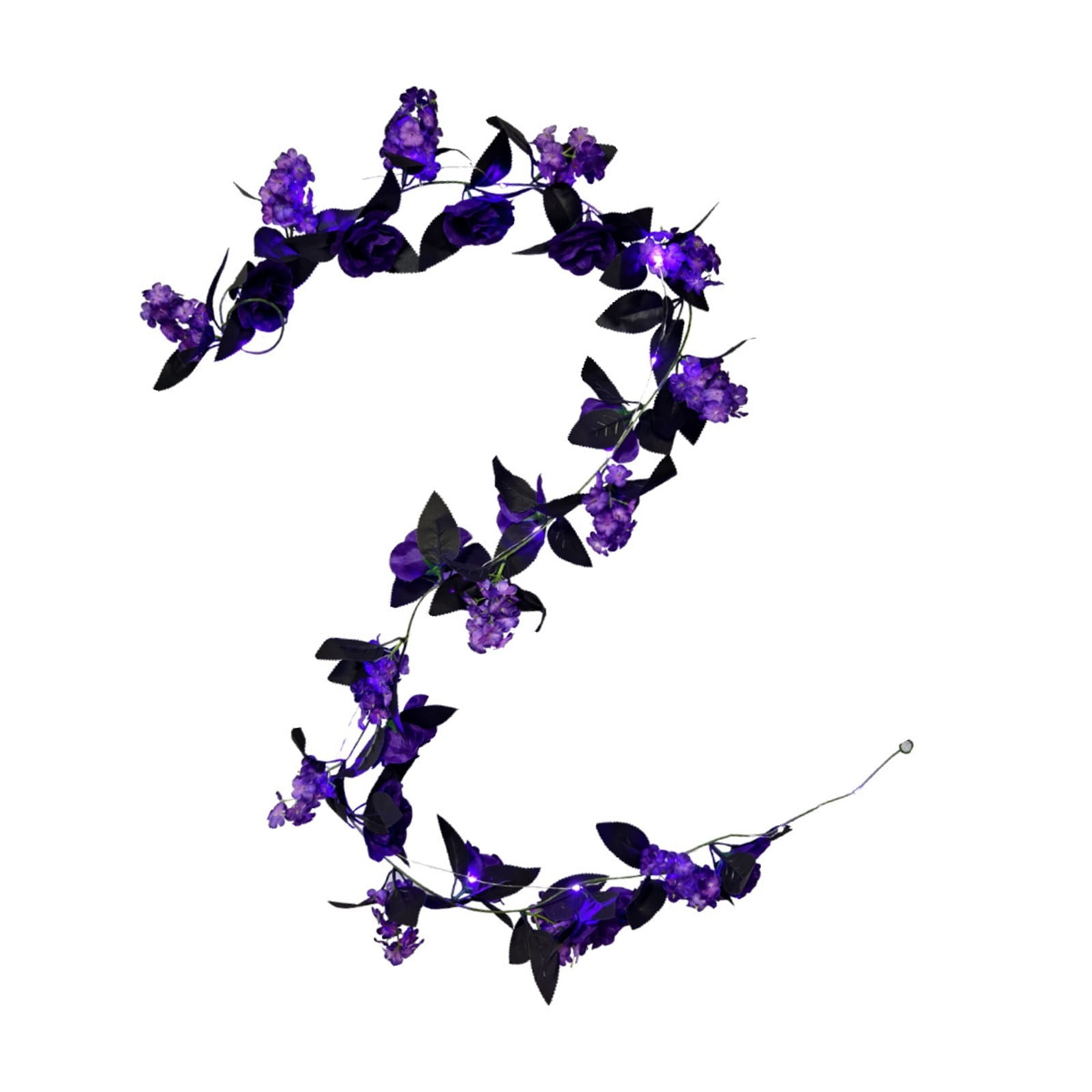 Simulated Halloween Hanging Decorations Rose Purple Artificial Rose ...