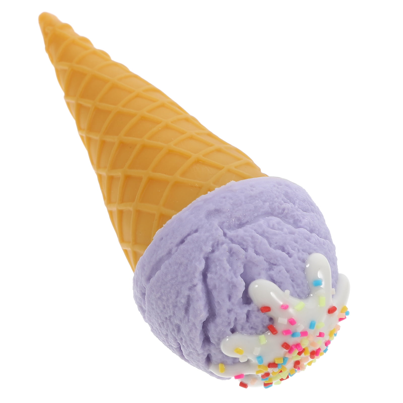 Simulated Ice Cream Prop Party Favors Cone Toy Fake Model Lavender ...
