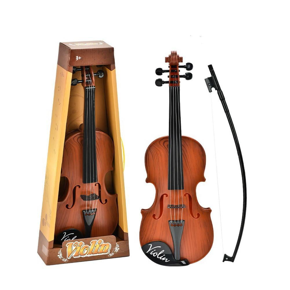 Simulated Kid Acoustic Violin Toy String Musical Light Brown Earthy ...