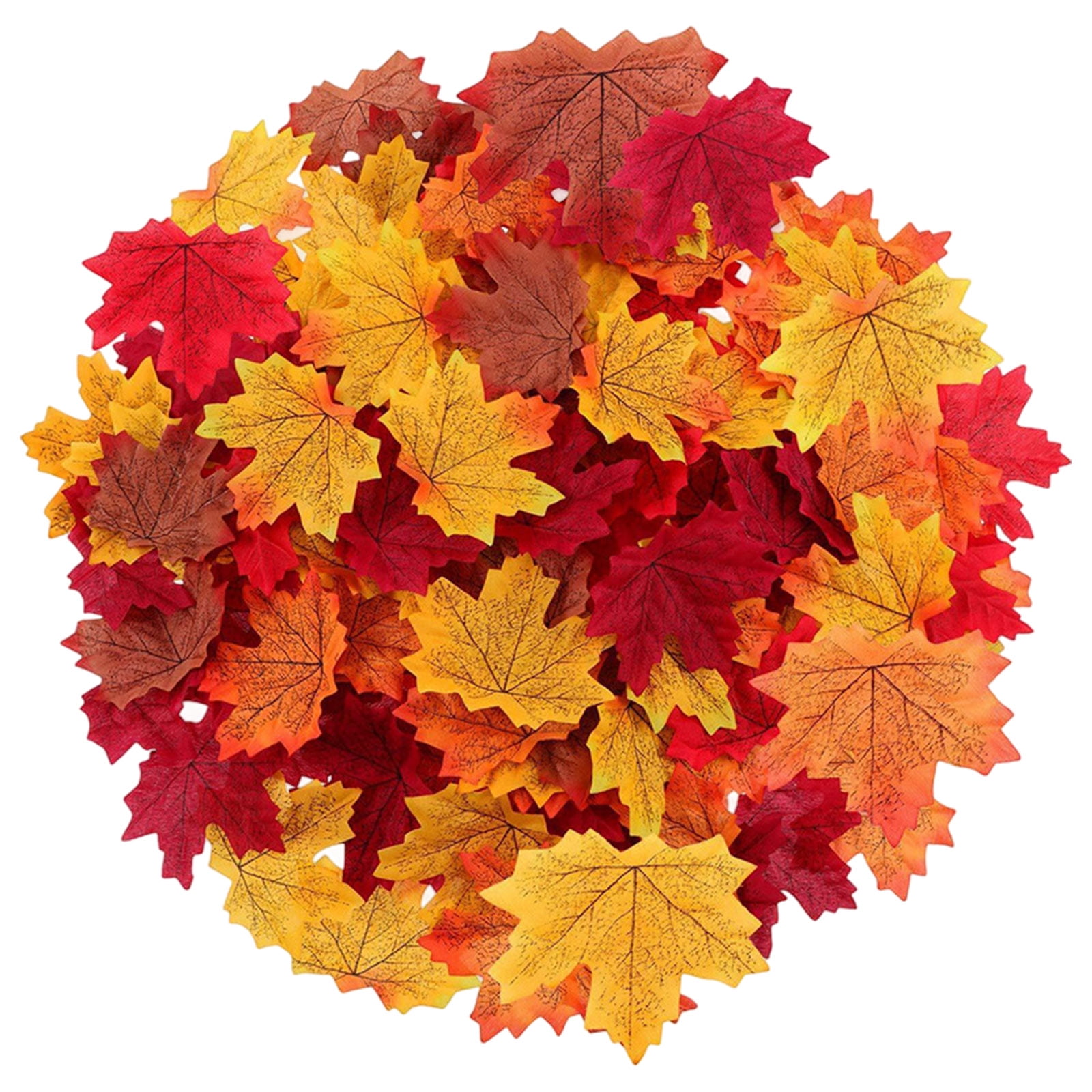 Simulated Maple Leaf Decoration Garland Fall Leaves Small Fall Leaves ...