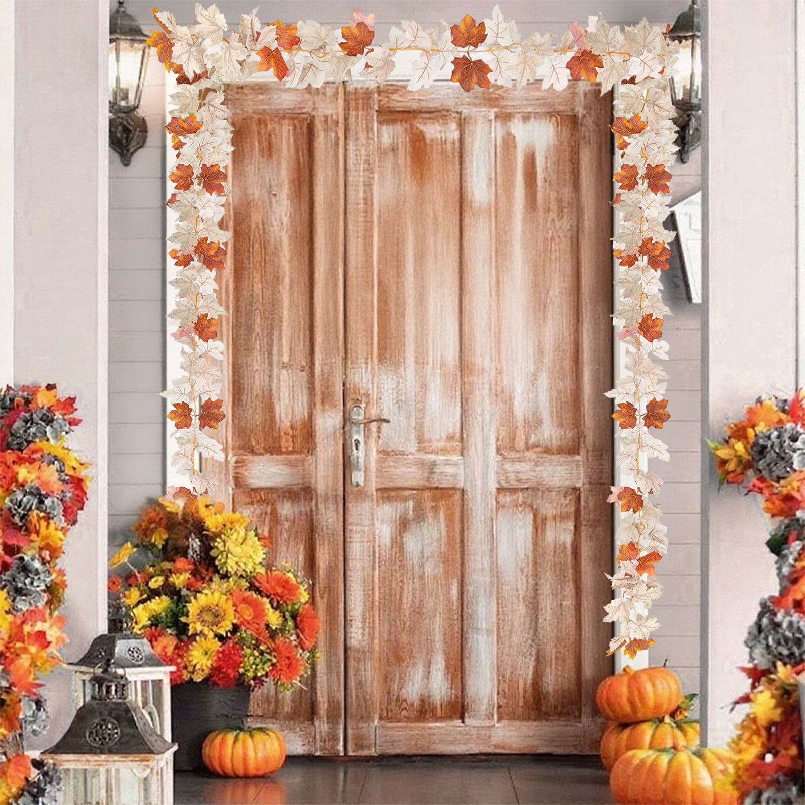 Simulated Maple Leaf Swag, 1.75 Meters Autumn Vine Arrangement ...