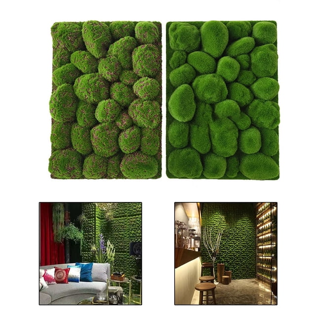 Simulated Moss Foam Board Flocking Fake Moss Stone Plant Background ...