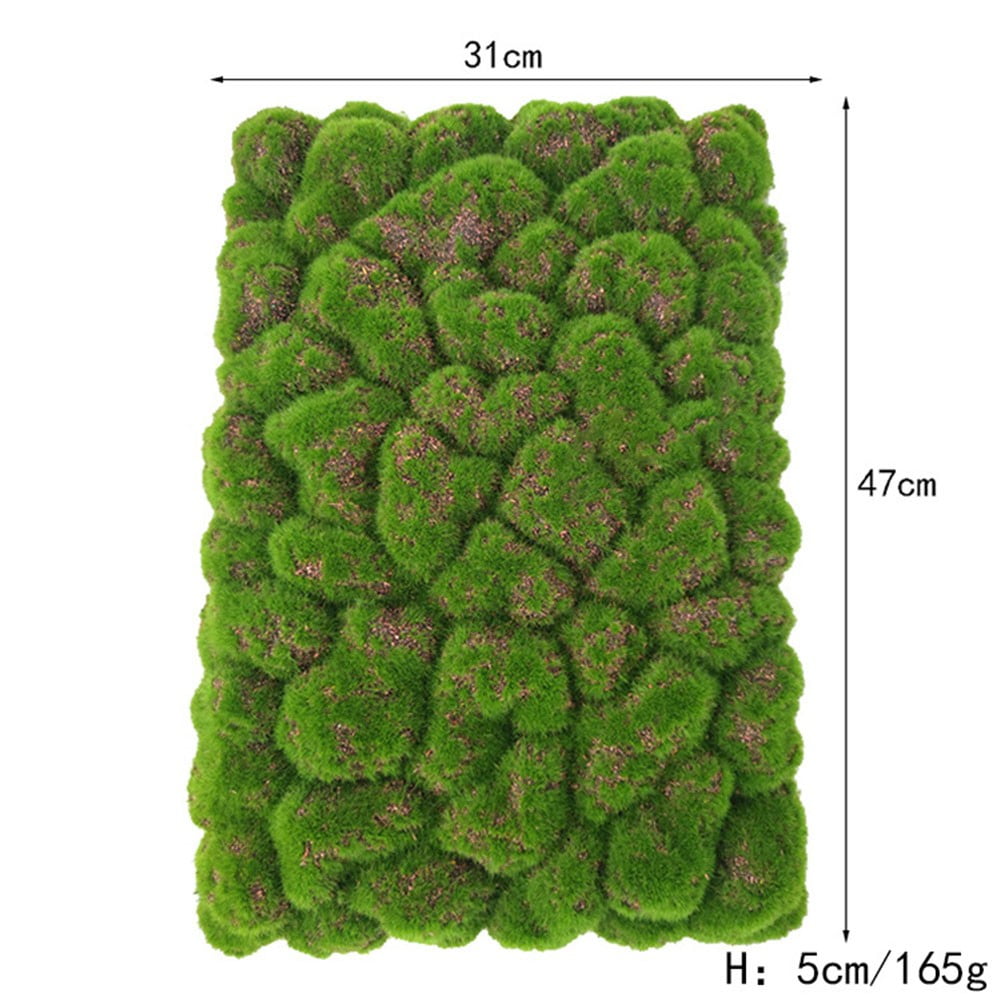 Simulated moss foam board flocking fake moss stone plant background ...