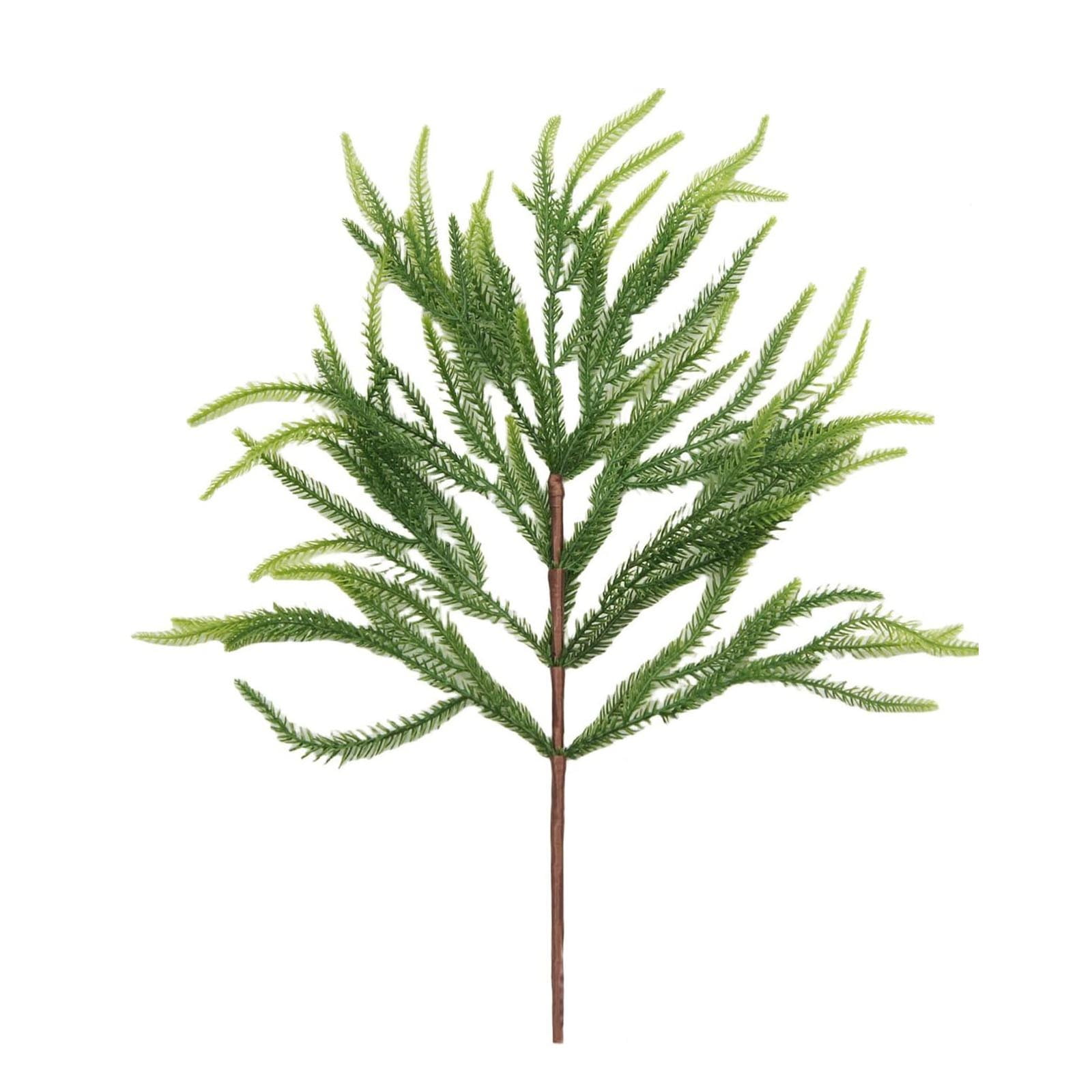 Simulated Norfolk Needles Branches, Realistic Soft Rubber Leaves With Vein Texture Edge ...