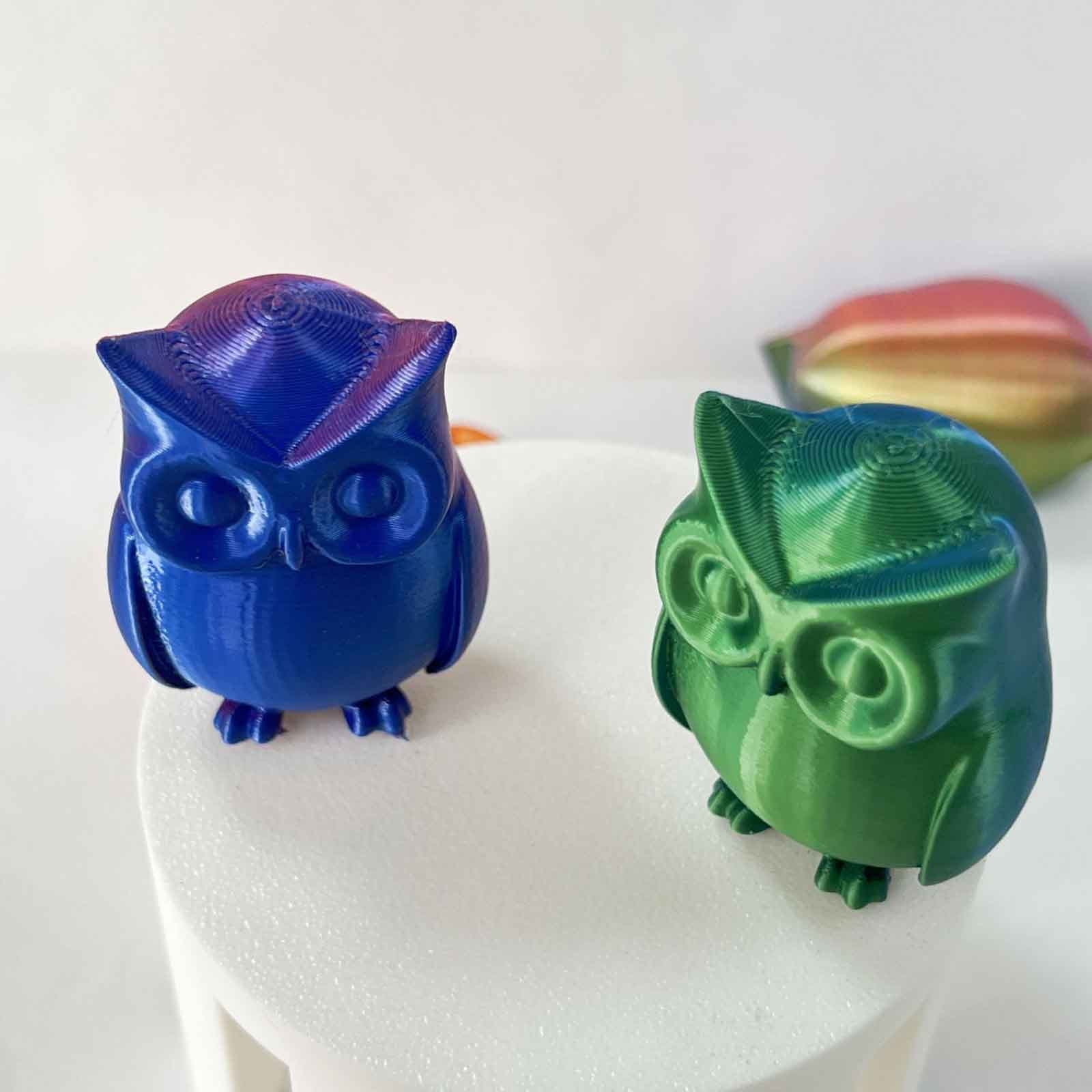 Simulated Owl Model Figure Toy, 3D Printed Owl Animal Figurines ...