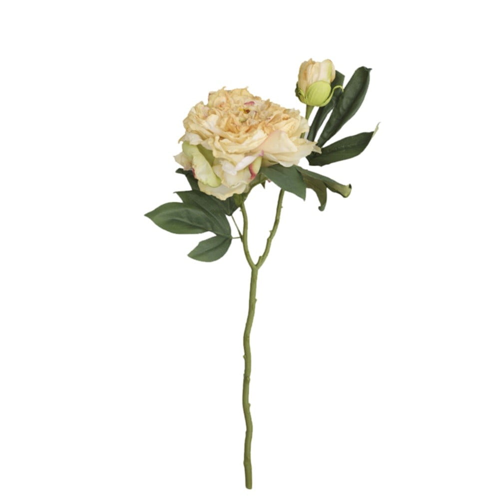 Simulated Peony Flower Charcoal Edge Rich Peony Living Room Decoration ...