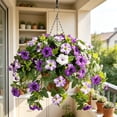 Simulated Peony Wall Hanging - Artificial Green Plants With Flowering ...