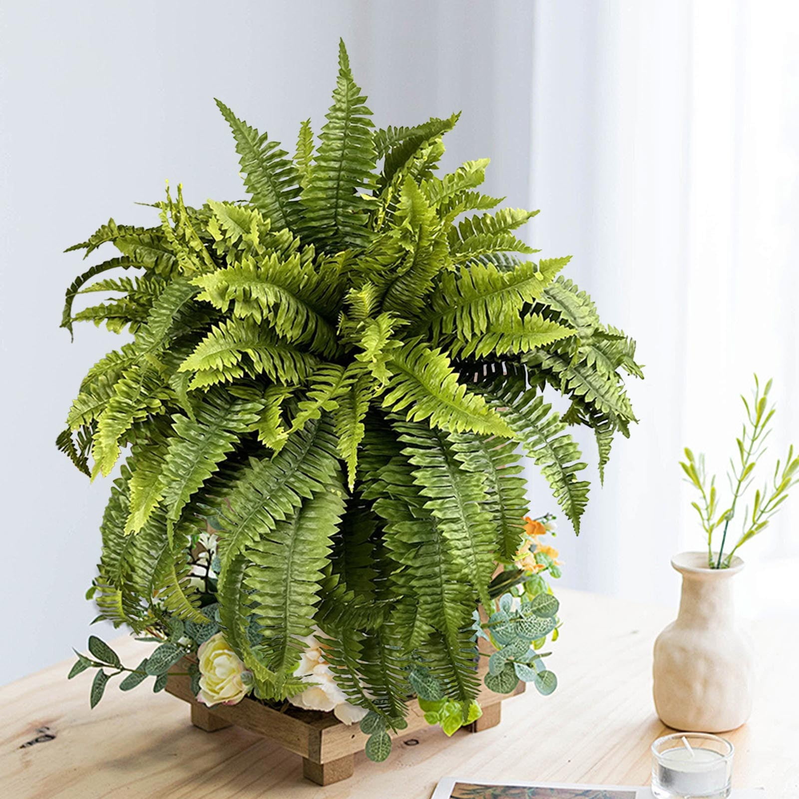 Simulated Persian Grass, Small Persian Leaves, Artificial Flowers, Fern ...