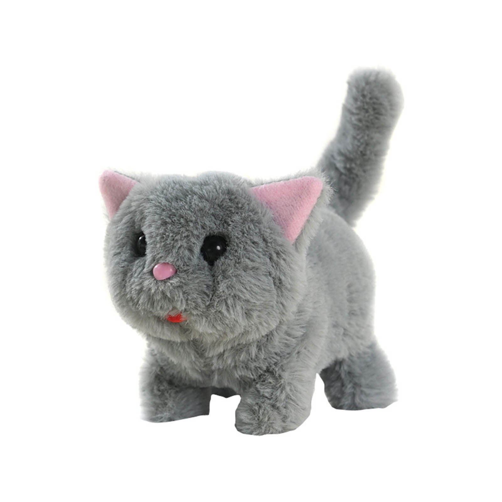 Simulated Pet Robot Cat,5.91x3.15x4.72 - Walking Plush Cat for All Ages ...