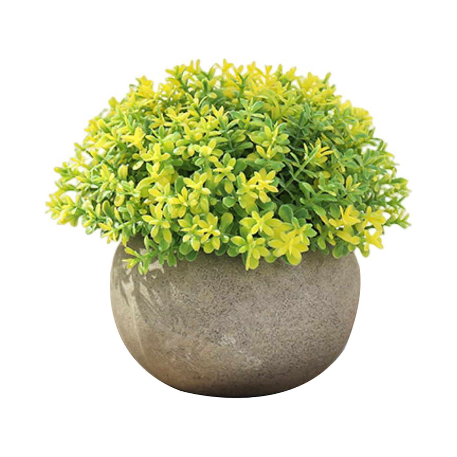 Simulated Plant Bonsai Paper Pulp Pot Artificial Green Plant ...