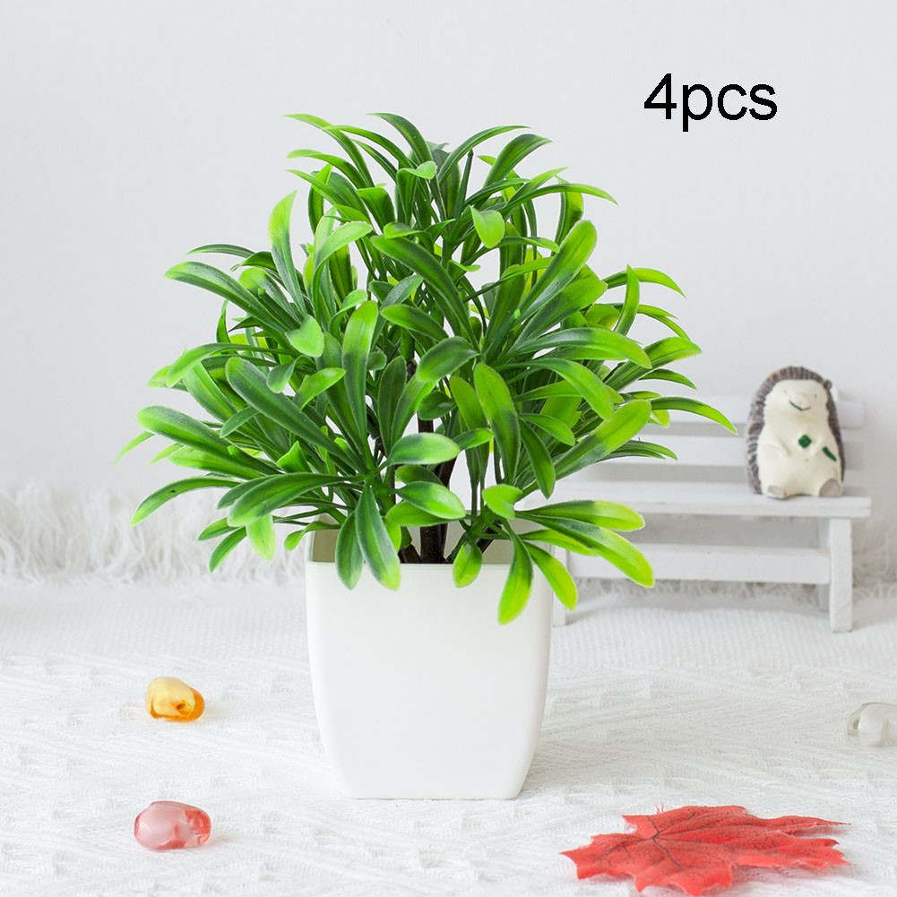 Simulated plant indoor and outdoor decorative potted arhat grass potted ...