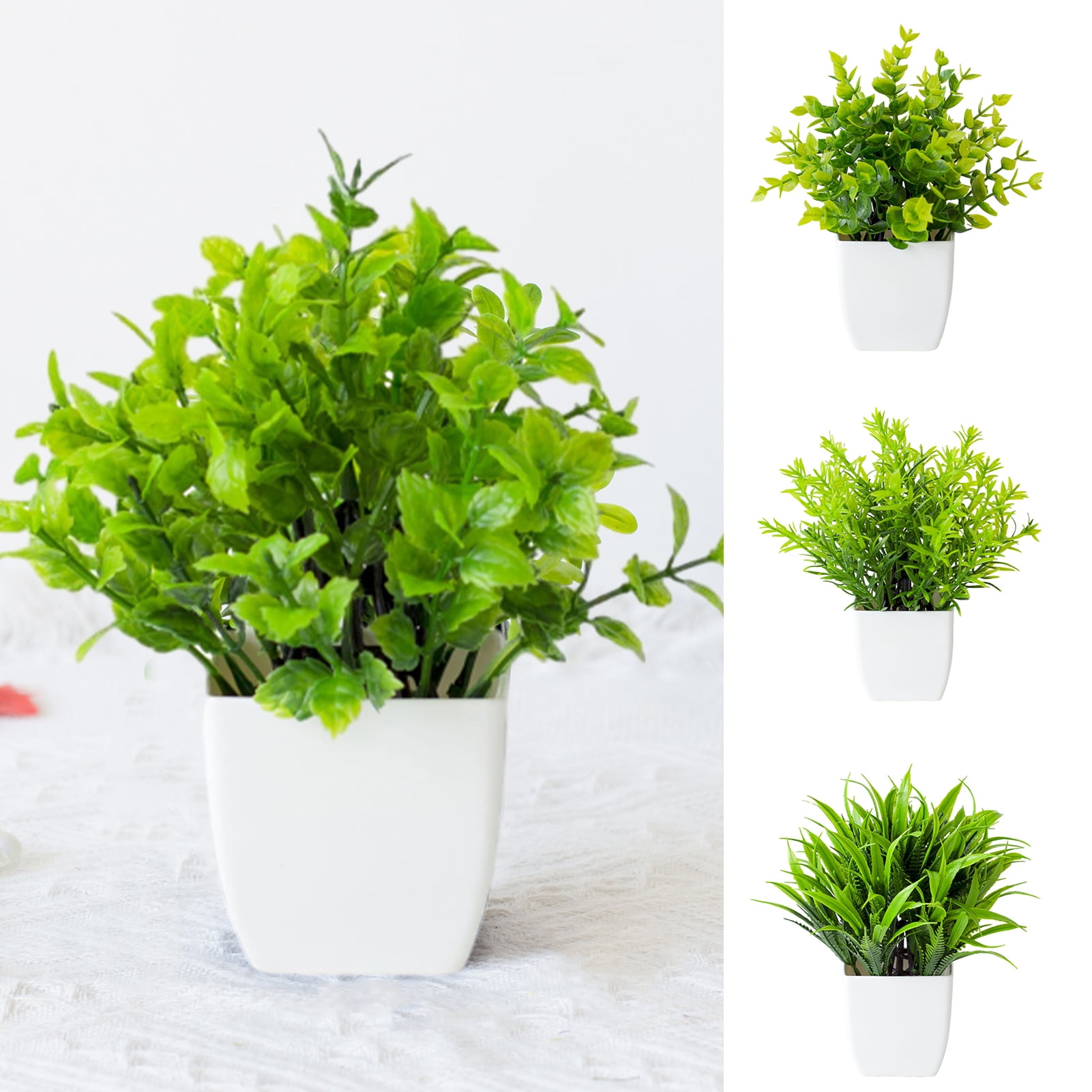 Simulated Plant Pot Artificial Potted Plant Never Wither Fade-less ...