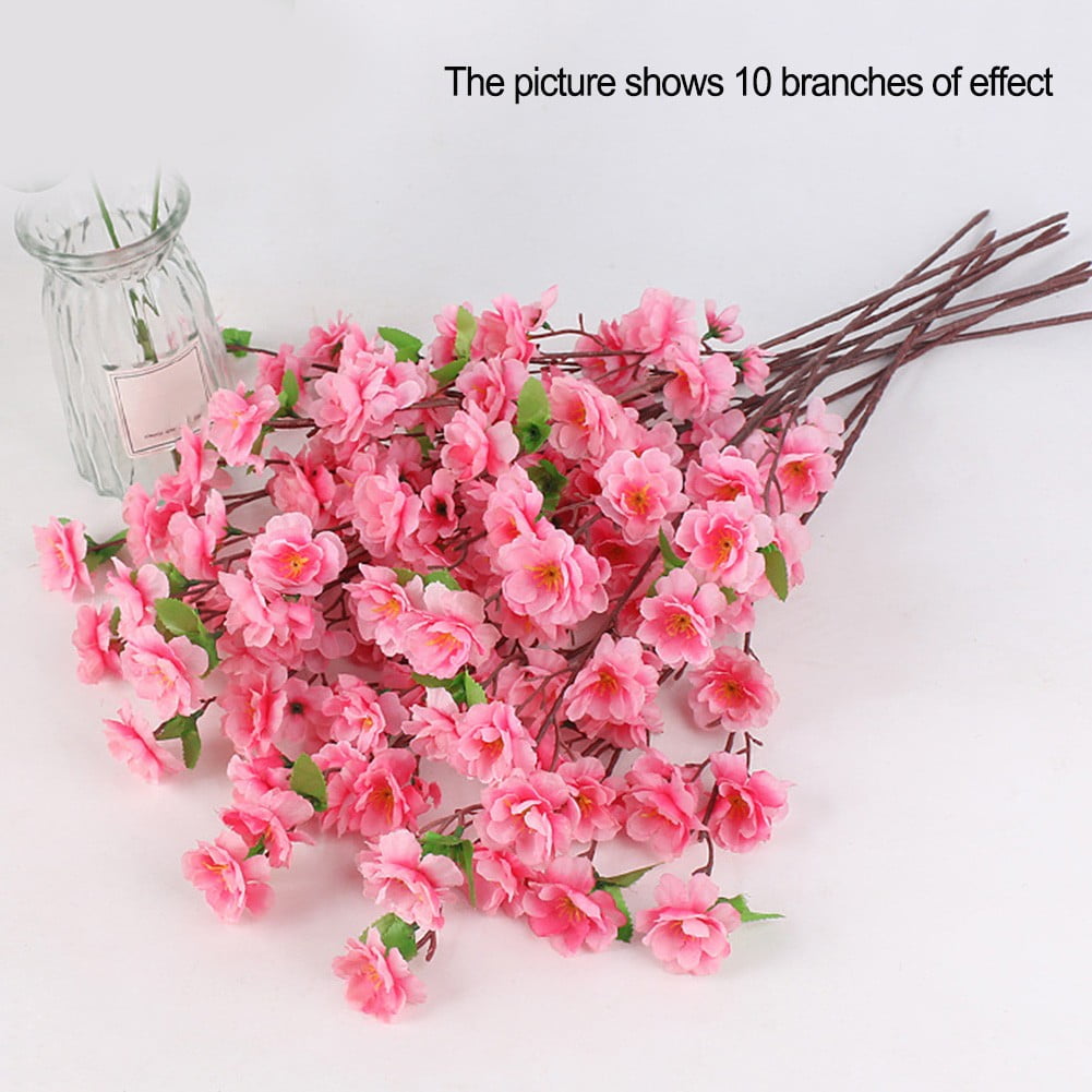 Simulated Plants Artificial Peach Blossom Branches For Wedding Venues ...