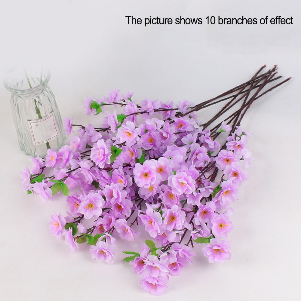 Simulated Plants Artificial Peach Blossom Branches For Wedding Venues ...