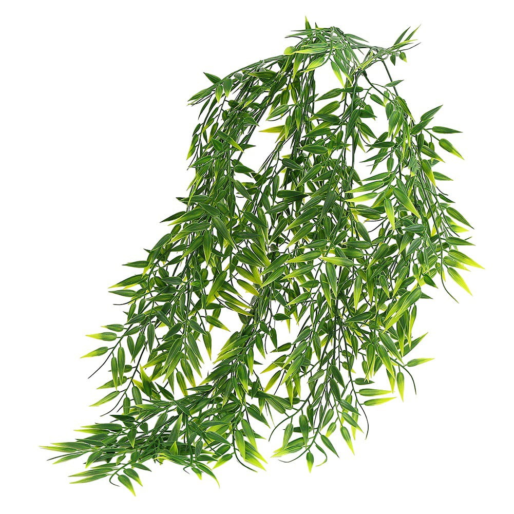 Simulated Plants Fake Green Plants Plastic Fake Grass Leaves Wall ...