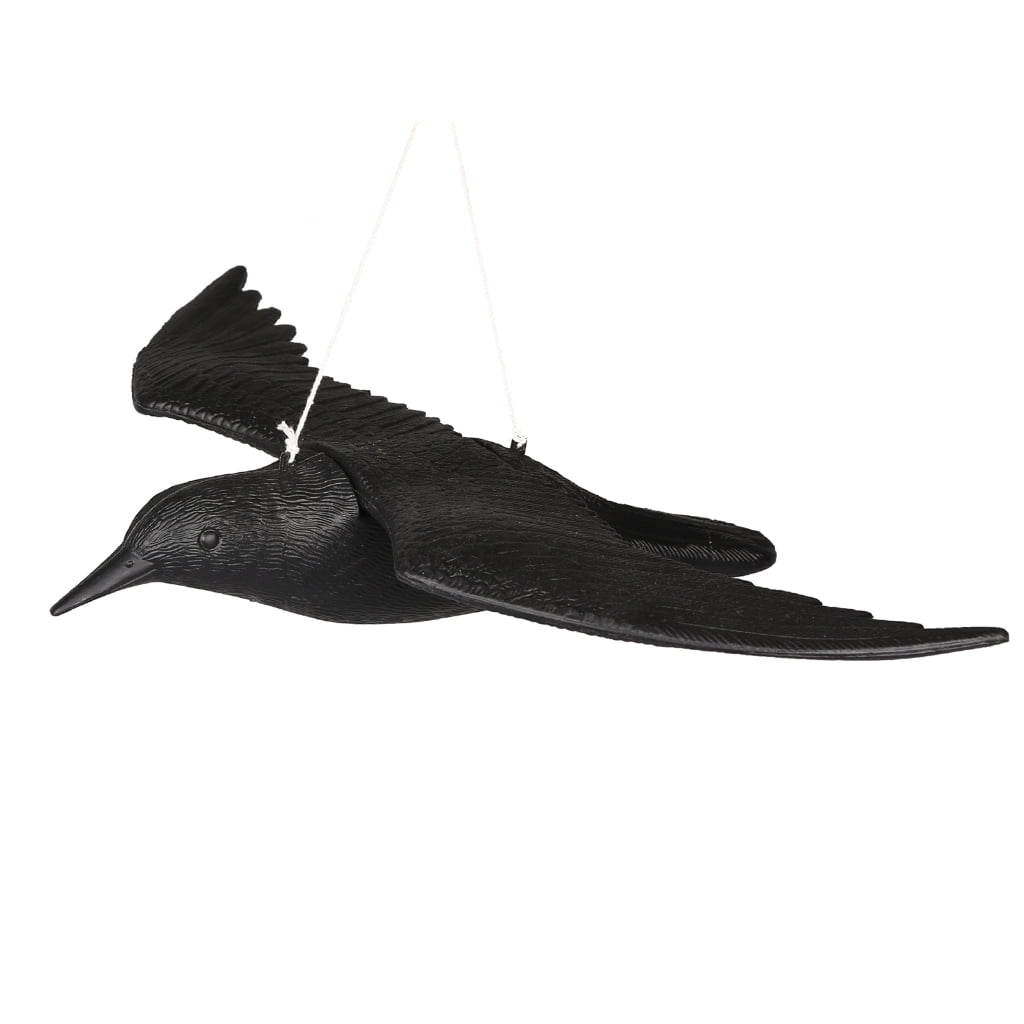 Simulated Raven Statue Hunting Decoys Outdoor and Garden Deck ...