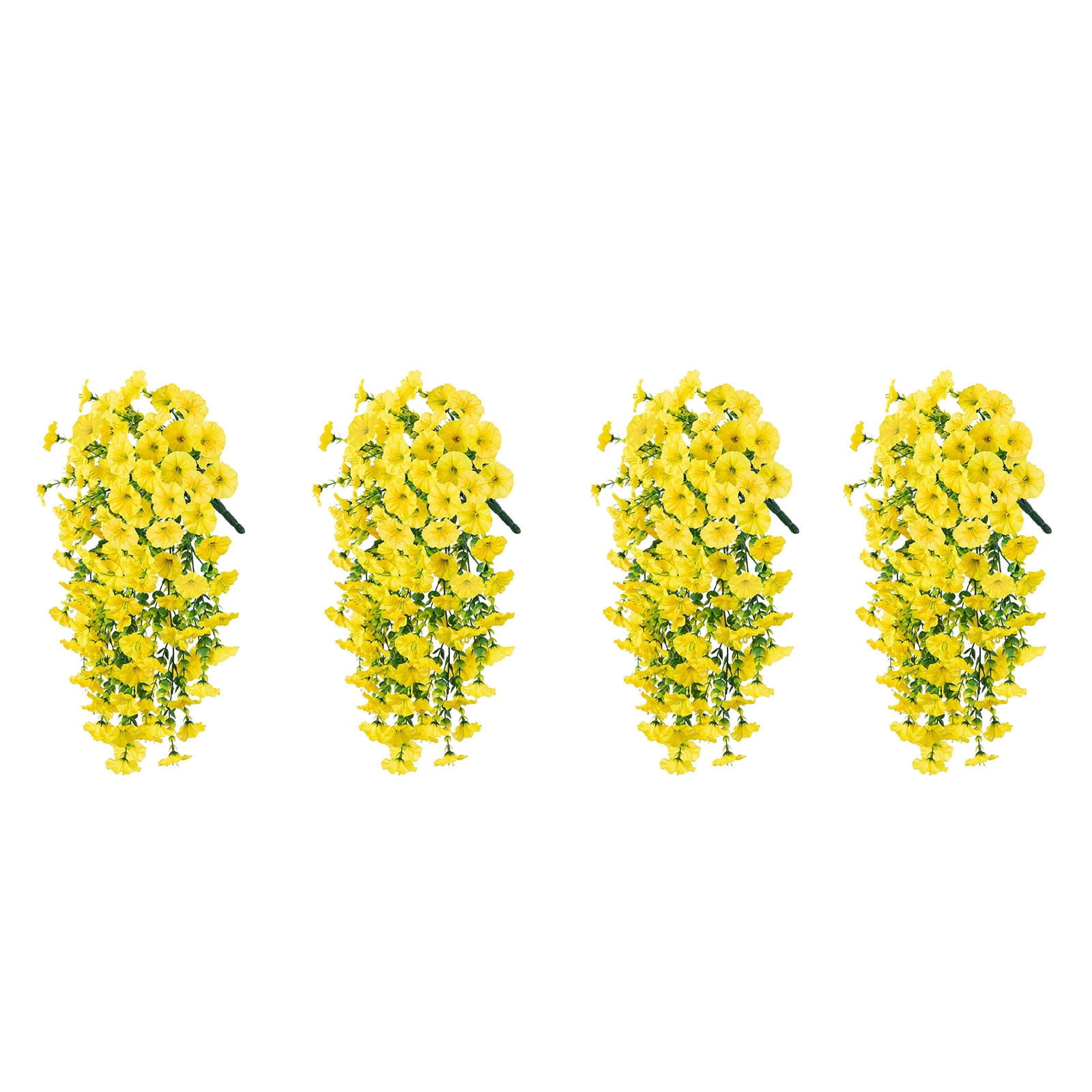 Simulated Rose Artificial Flower Vine, 4-Pack, 75cm Long, Plastic ...