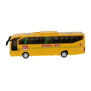 Toysery School Bus Toy with LED Lights, Sounds, Bump and Go Action for ...