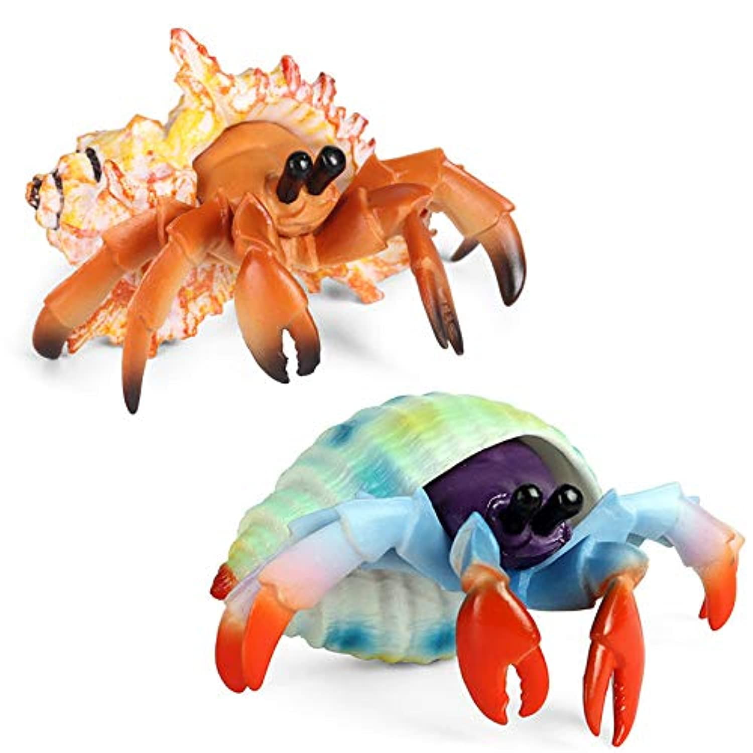 Simulated Sea Life Animals Hermit Crab Figurines Realistic Sea Creature ...