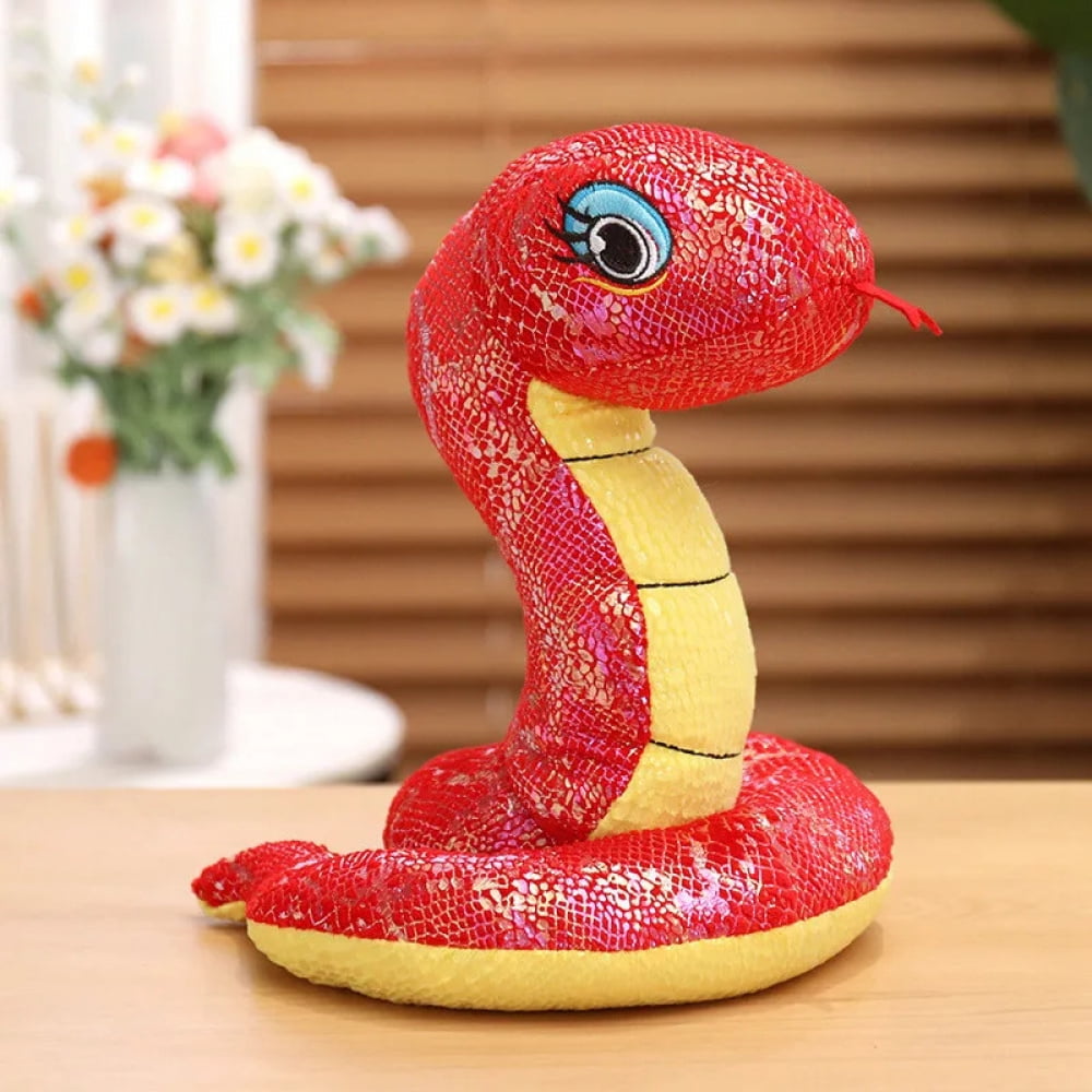 Simulated Sequin Snake Plush Toy Stuffed Animals Snakes Plushies Doll ...