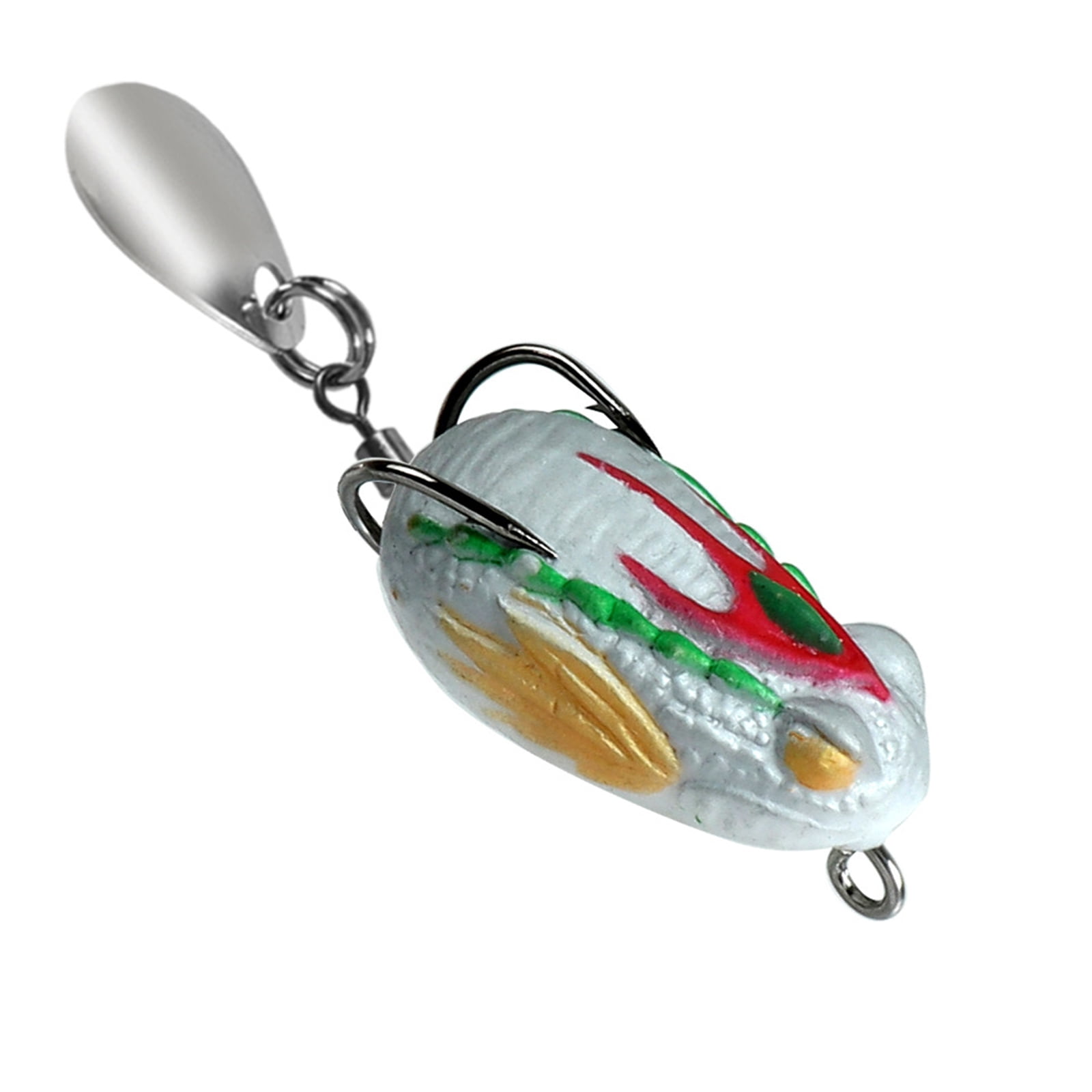 Simulated Soft Frogs Baits PVC Lures with Double Hook & Blade 3cm 3.2g ...