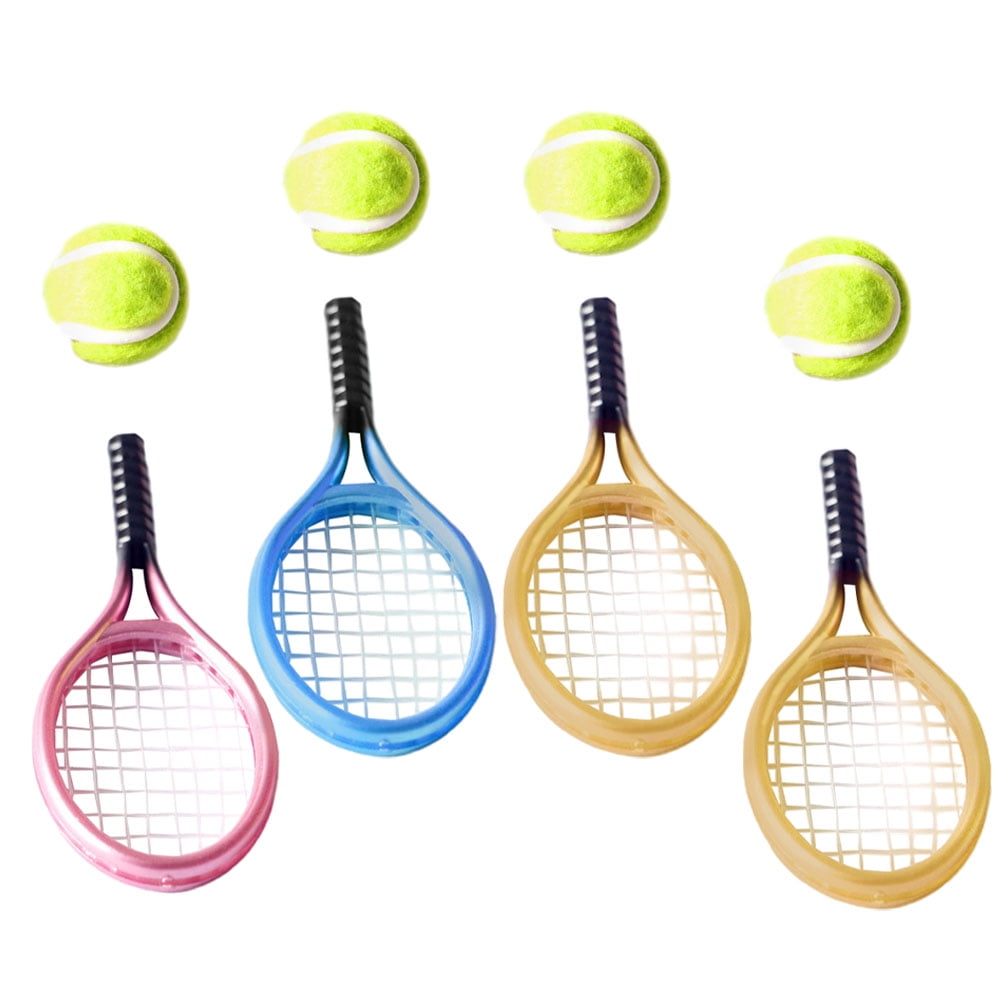 Simulated Tennis Ornament Decorative Mini House Tool Miniature Tennis ...