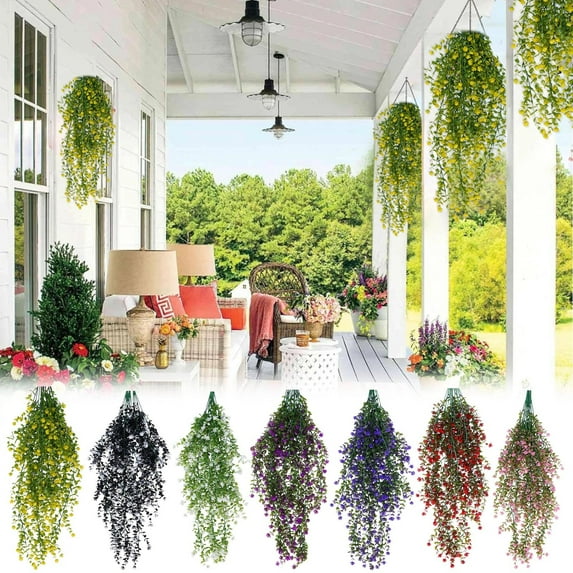 Simulated Vine Eucalyptus Faux Flowers, Plastic Wrapping Plants ...