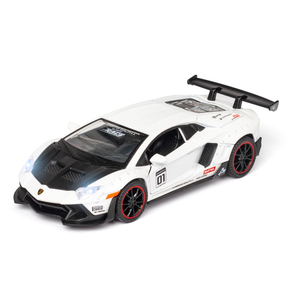 Simulated alloy sports car model 1:32 sound and light toy car/ornament ...
